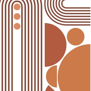 Minimalist Geometric Line Wallpaper Mural • Wallmur®